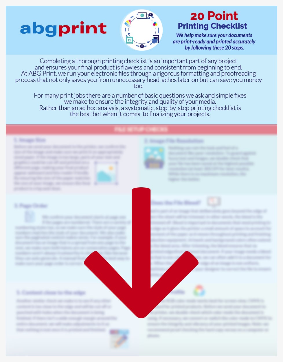 Printing Checklist | ABG Print